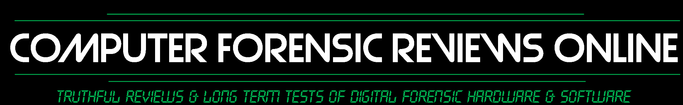 CFRO - Independent Reviews of Forensic Hardware & Software - Forensic ...